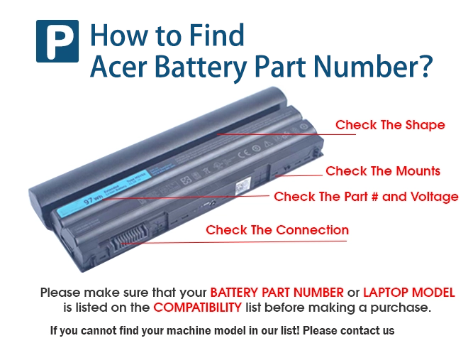 How to Find Acer Battery Part Number？ - HP-Battery